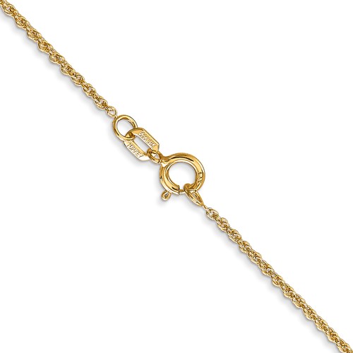 14kt Yellow Gold 16in Baby Rope Chain 1.1mm PEN173-16 | Joy Jewelers