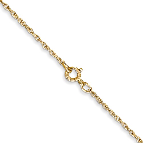 14kt Yellow Gold 18in Baby Rope Chain .8mm PEN3-18 | Joy Jewelers