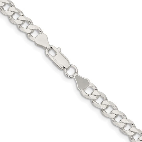 16in Sterling Silver Curb Chain 7mm QCB180-16 | Joy Jewelers