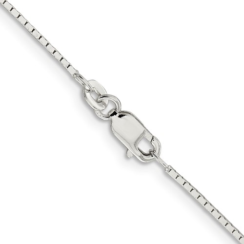 Sterling Silver 20in Mirror Box Chain 1mm QPE23-20 | Joy Jewelers