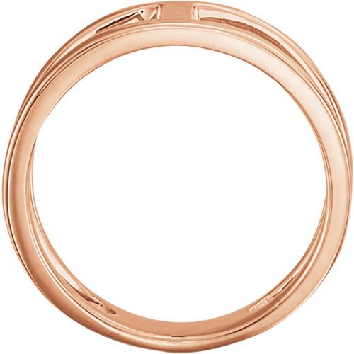 14kt Rose Gold Split Shank Bar Ring JJ51643R | Joy Jewelers