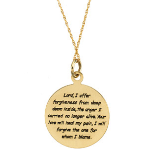 14kt Yellow Gold Forgiveness Pendant & Chain JJR45109:1010:P